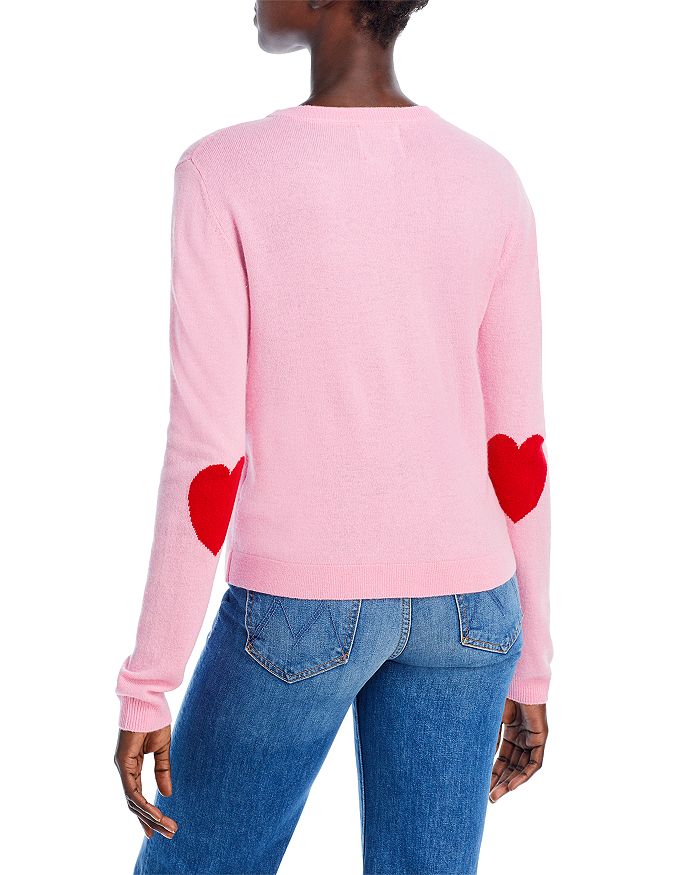 Jumper 1234 Cashmere Heart Elbow Patch Sweater | Bloomingdale's