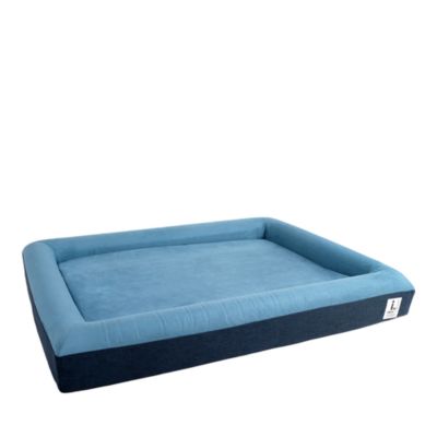 Ibiyaya Deep Sleep Orthopedic Dog Bed with Bolster and Removable Cover ...