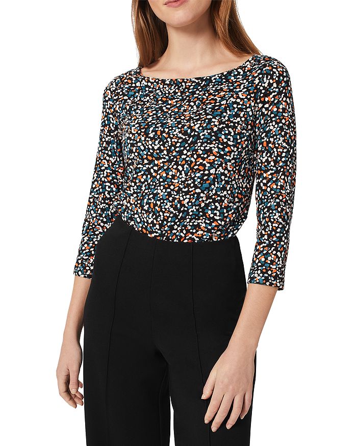 HOBBS LONDON Sonya Printed Top | Bloomingdale's