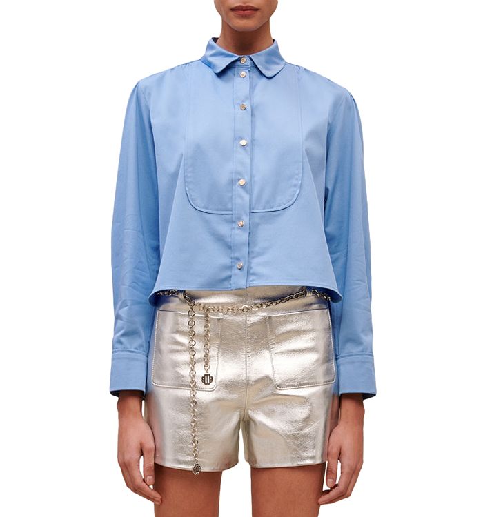 Maje Cinema Cropped Blouse | Bloomingdale's