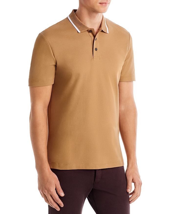 BOSS Parlay Tipped Collar Polo Shirt | Bloomingdale's