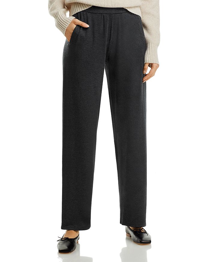 Eileen Fisher Straight Leg Wool Blend Pants | Bloomingdale's
