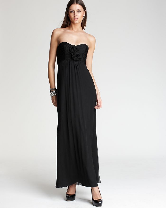 Amsale Strapless Rosette Gown | Bloomingdale's