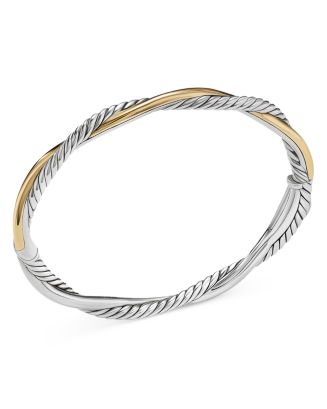 David Yurman Petite Infinity Bracelet in Sterling Silver with 14K ...