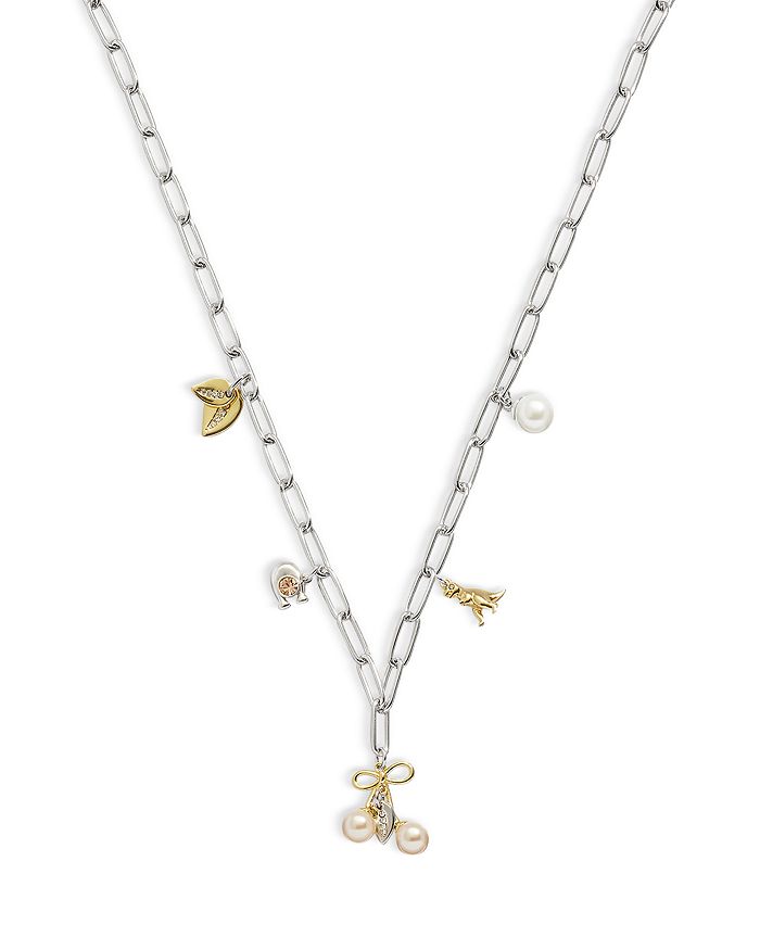 COACH Signature Cherry Cluster Charm Lobster Clasp Necklace ...