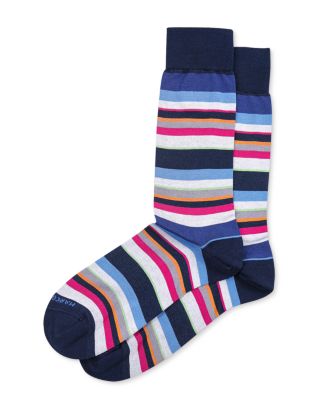 Marcoliani Pima Cotton & Nylon Multi Stripe Socks | Bloomingdale's