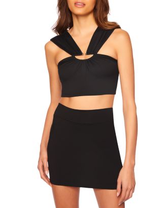 Susana Monaco Half Moon Cropped Top | Bloomingdale's