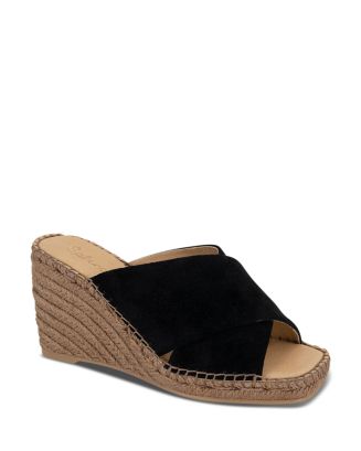 Splendid Women's Britt Square Toe Crossover Strap Espadrille Wedge Heel ...