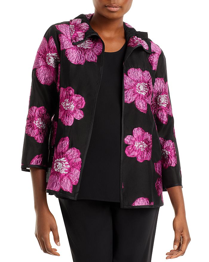 Caroline Rose Ruched Collar Jacket | Bloomingdale's