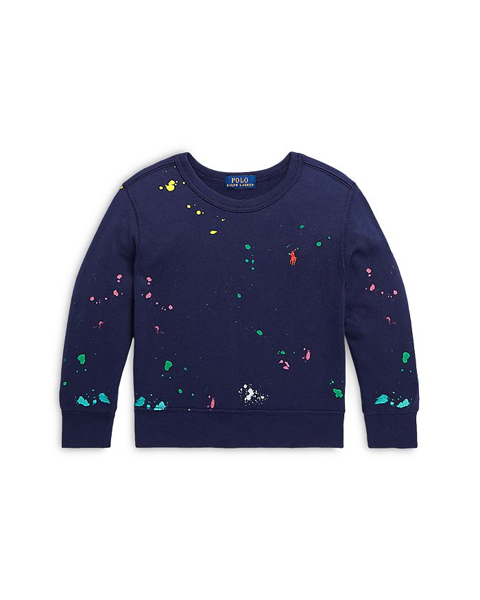 Ralph Lauren Boys' Splatter Print Spa Terry Sweatshirt - Little Kid ...