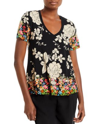Johnny Was Redlands Favorite Printed Short Sleeve Top | Bloomingdale's