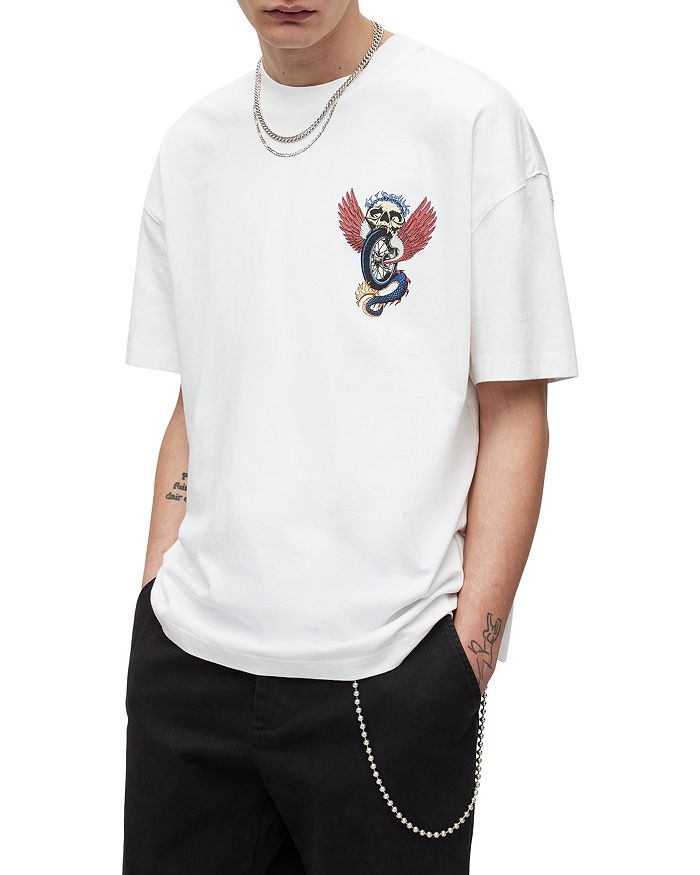 ALLSAINTS Road Rash Graphic Oversized Crewneck Tee | Bloomingdale's