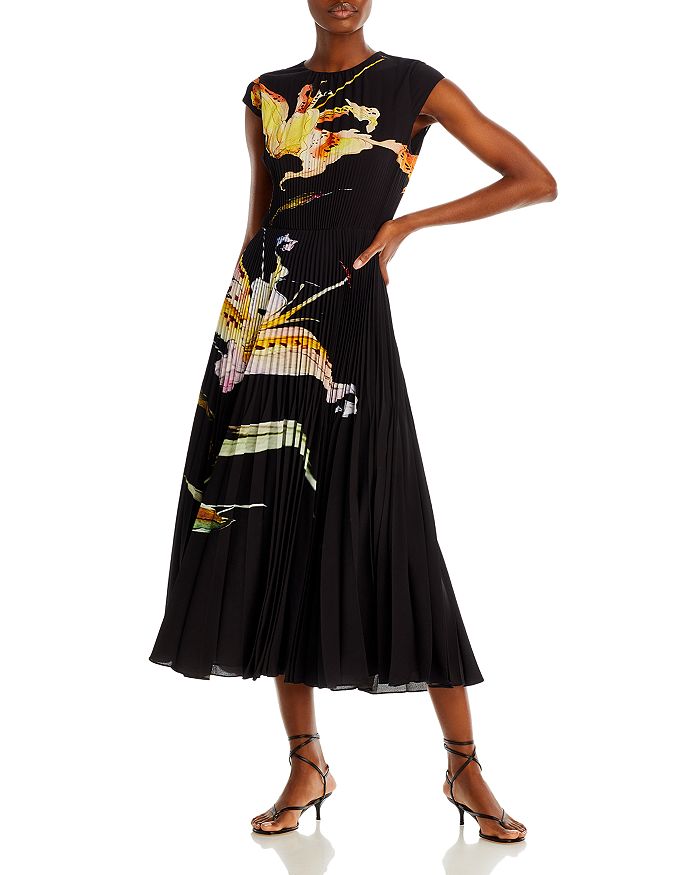 Jason Wu Collection Jason Wu Printed Pleated Dress | Bloomingdale's