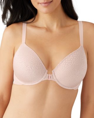 Wacoal Womens Back Appeal Front Close Contour T-Shirt Bra 853403 - Rose Dust