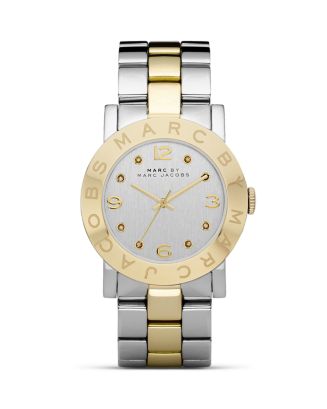 MARC JACOBS MARC BY Amy Two Tone Bracelet Watch, 36mm | Bloomingdale's