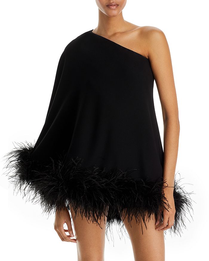 The New Arrivals by Ilkyaz Ozel New Arrivals Marlene Feather Trim Cape ...