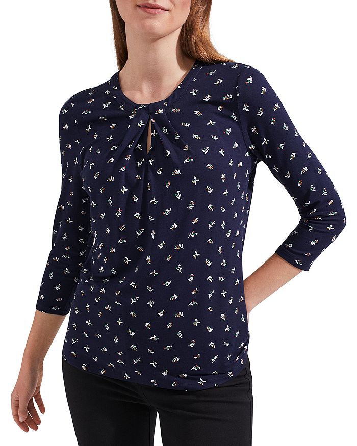 HOBBS LONDON Julia Twist Neck Top | Bloomingdale's