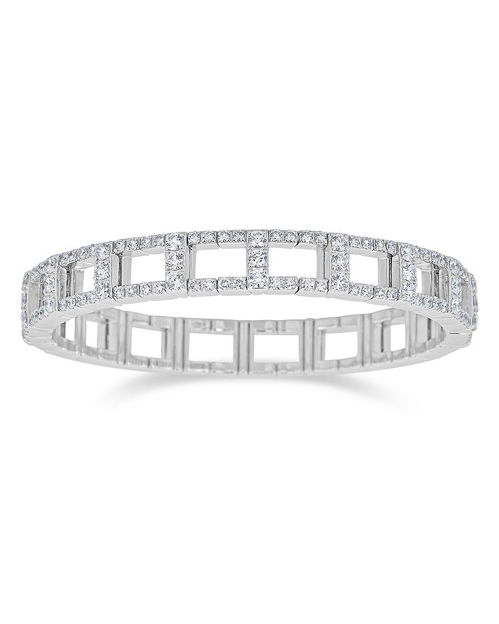 ZYDO 18K White Gold Diamond H Stretch Bracelet | Bloomingdale's