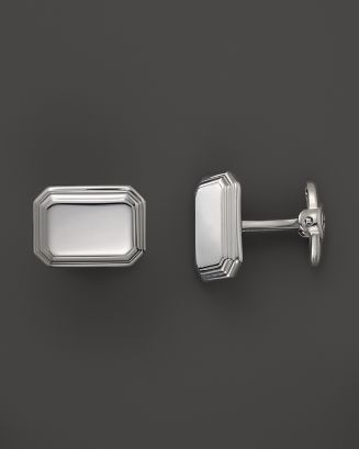 Dolan Bullock Sterling Silver Step Side Polished Rectangular Cufflink ...