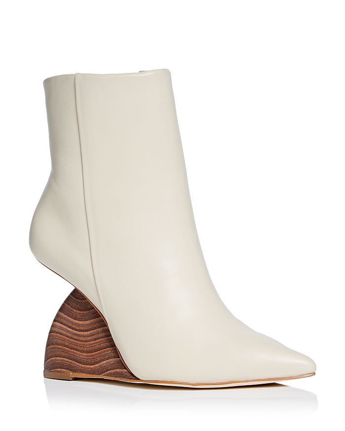 Cult Gaia Women's Livi Pointed Toe Wedge Heel Booties | Bloomingdale's