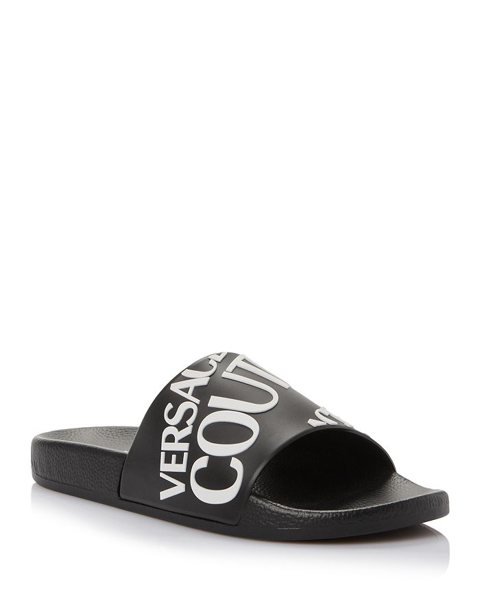 Versace Jeans Couture Men's Slip On Slide Sandals | Bloomingdale's