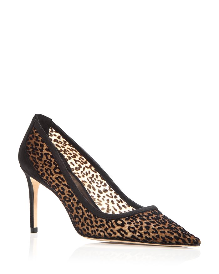 Stuart Weitzman Women's Leopard Print Pointed Toe Pumps | Bloomingdale's