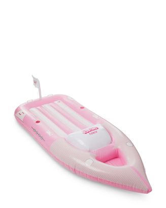 Funboy x Barbie™ Movie Speed Boat Inflatable Pool Float | Bloomingdale's