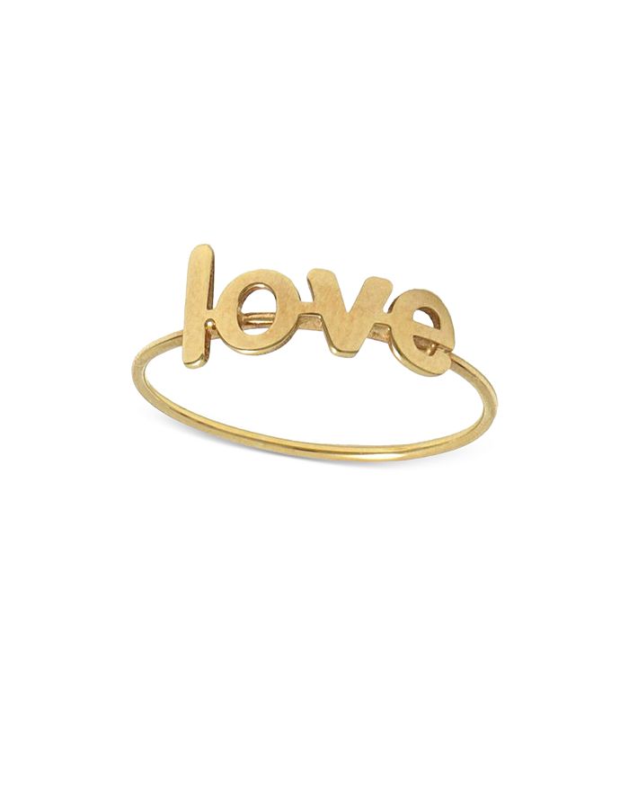 Moon & Meadow 14K Yellow Gold Love Ring | Bloomingdale's