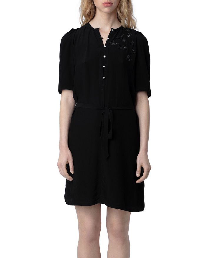Zadig & Voltaire Rodji Round Neck Dress | Bloomingdale's