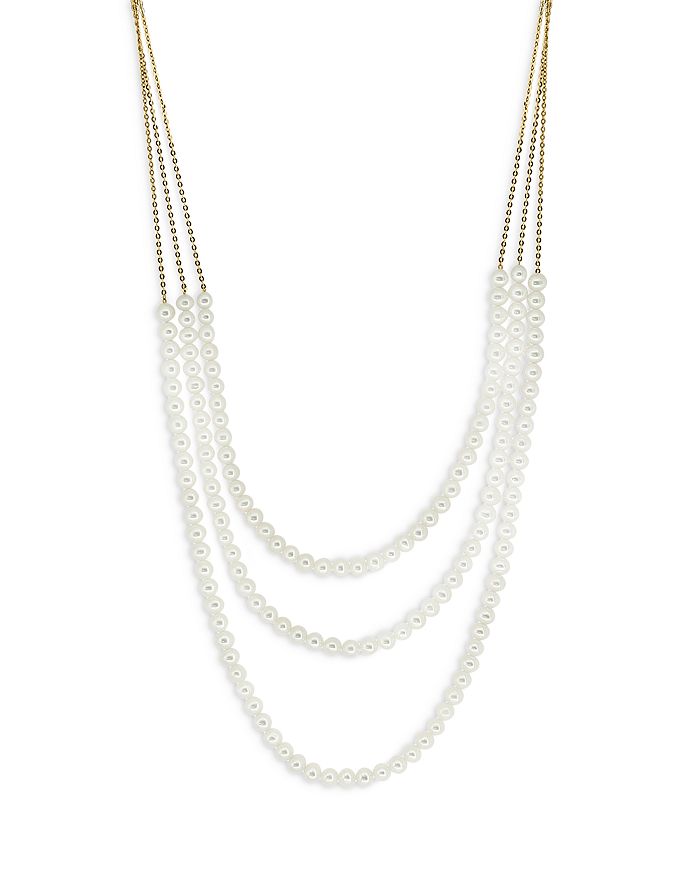 Bloomingdale's Cultured Freshwater Pearl Layered Strand Necklace, 16 ...