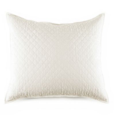 Pom Pom At Home Hampton White Large  Euro Sham