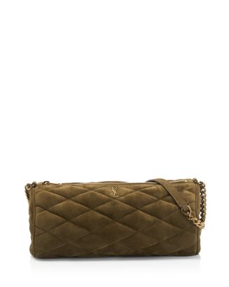 Saint Laurent Sade Small Quilted Suede Tube Bag | Bloomingdale's