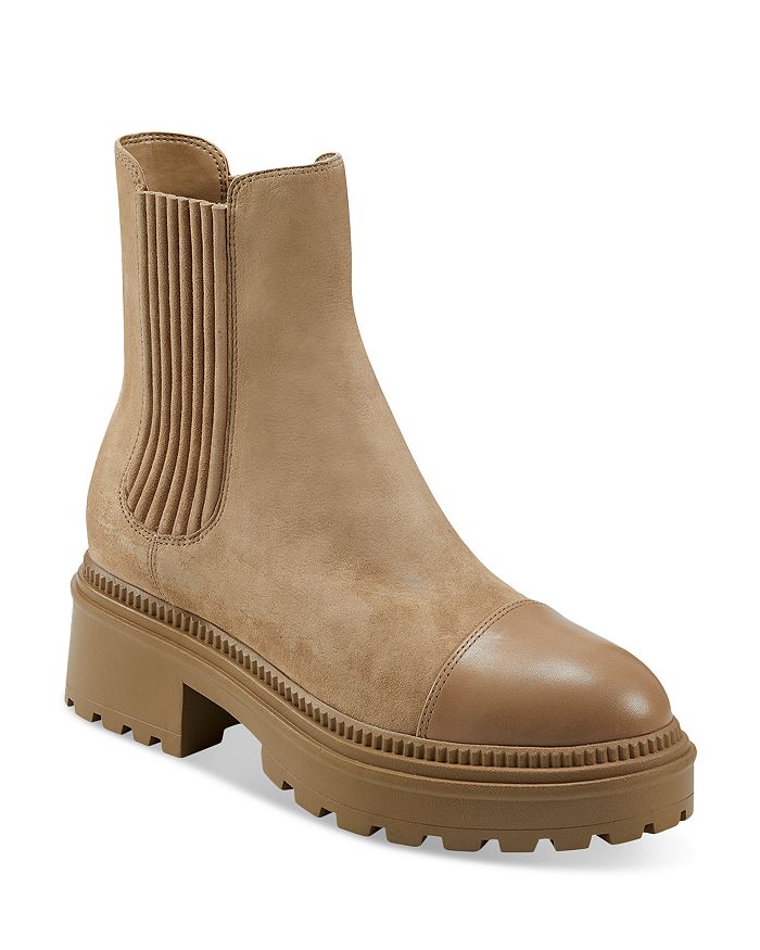 Marc Fisher LTD. Women's Almond Toe Stretch Platform Booties ...