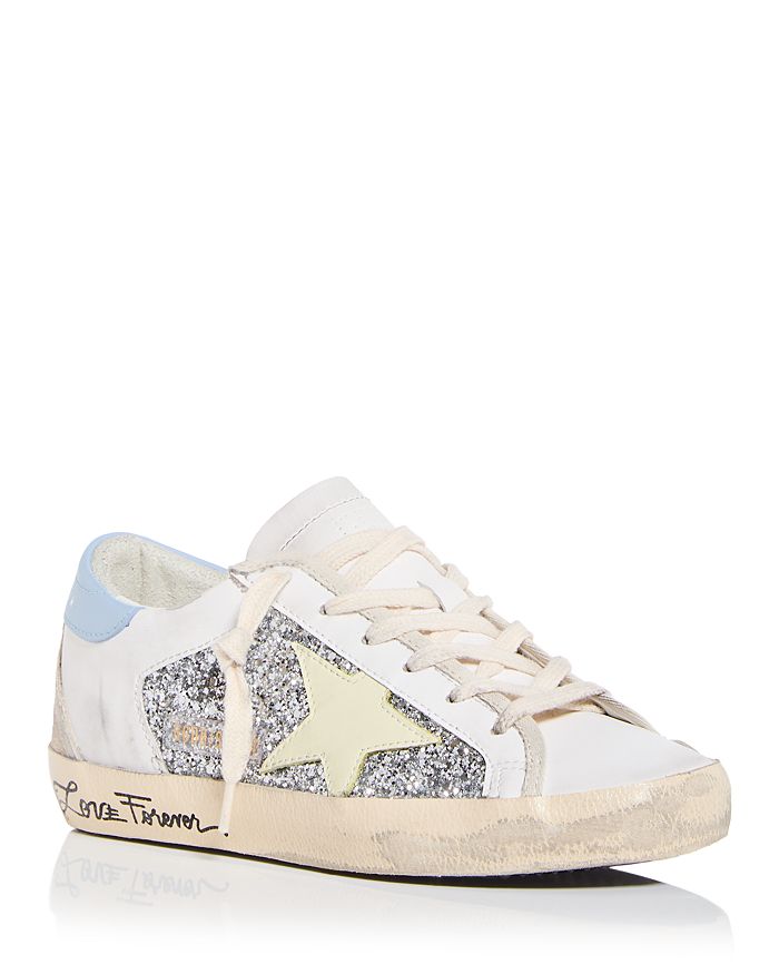 Golden Goose Women's Super-Star Glitter Low Top Sneakers | Bloomingdale's