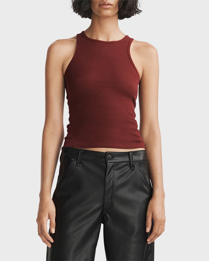 rag & bone Essential Ribbed Racerback Tank | Bloomingdale's