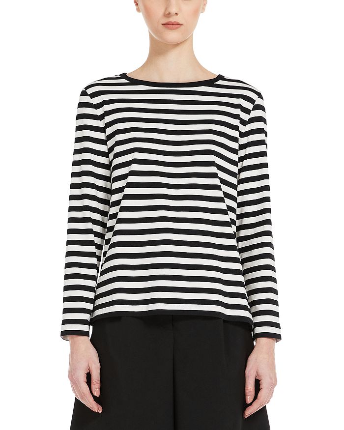 Weekend Max Mara Leida Striped Long Sleeve Tee | Bloomingdale's
