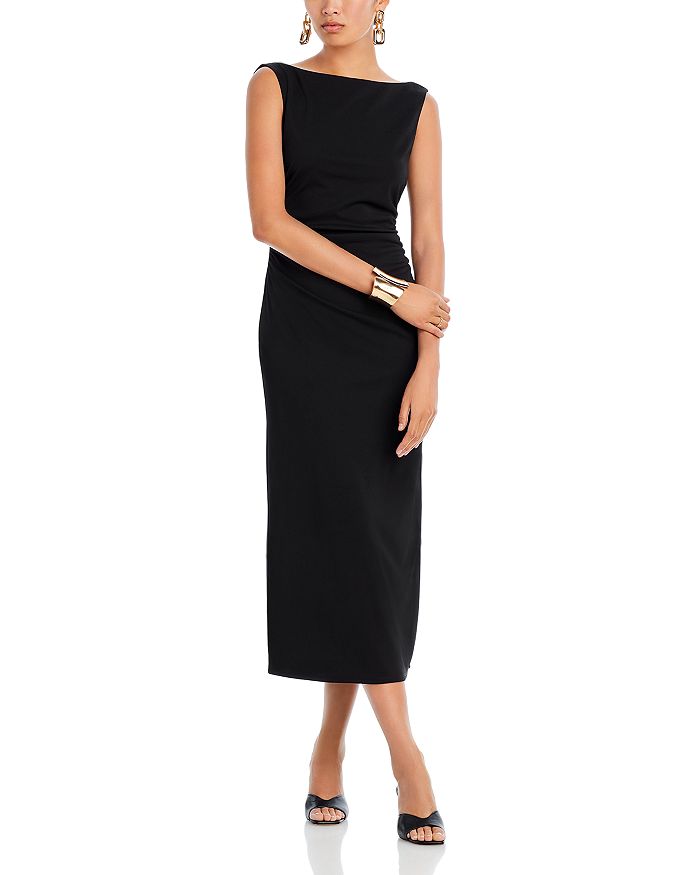 WAYF Mollie Ruched Midi Dress | Bloomingdale's