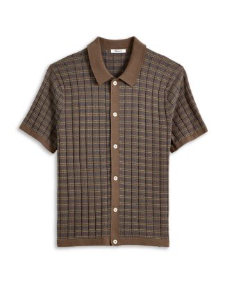 Madewell Short Sleeve Button Front Polo Sweater | Bloomingdale's
