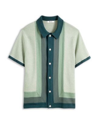 Madewell Short Sleeve Button Front Polo Sweater | Bloomingdale's