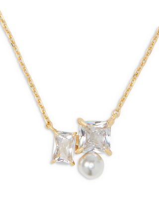 kate spade new york Victoria Cluster Pendant Necklace, 16" | Bloomingdale's