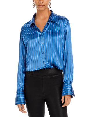 FRAME Standard Silk Blouse | Bloomingdale's