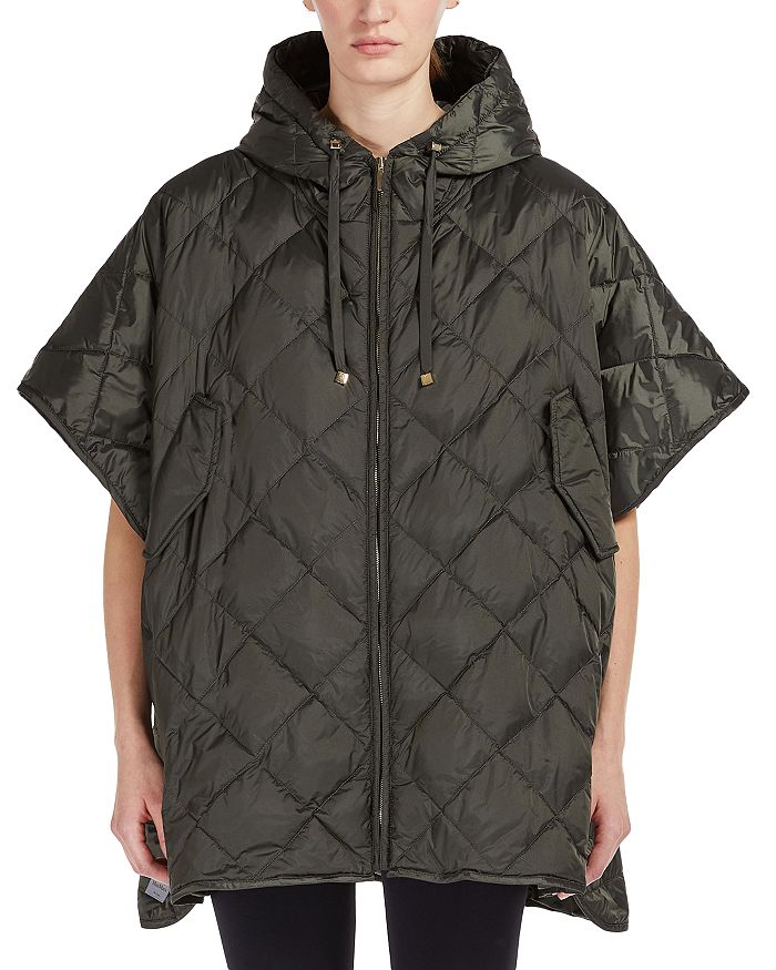 Max Mara Treman Hooded Quilted Cape | Bloomingdale's