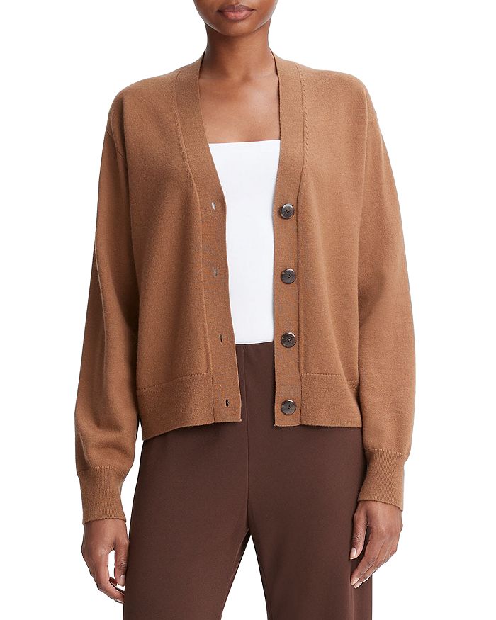 Vince Wool Blend V Neck Cardigan | Bloomingdale's