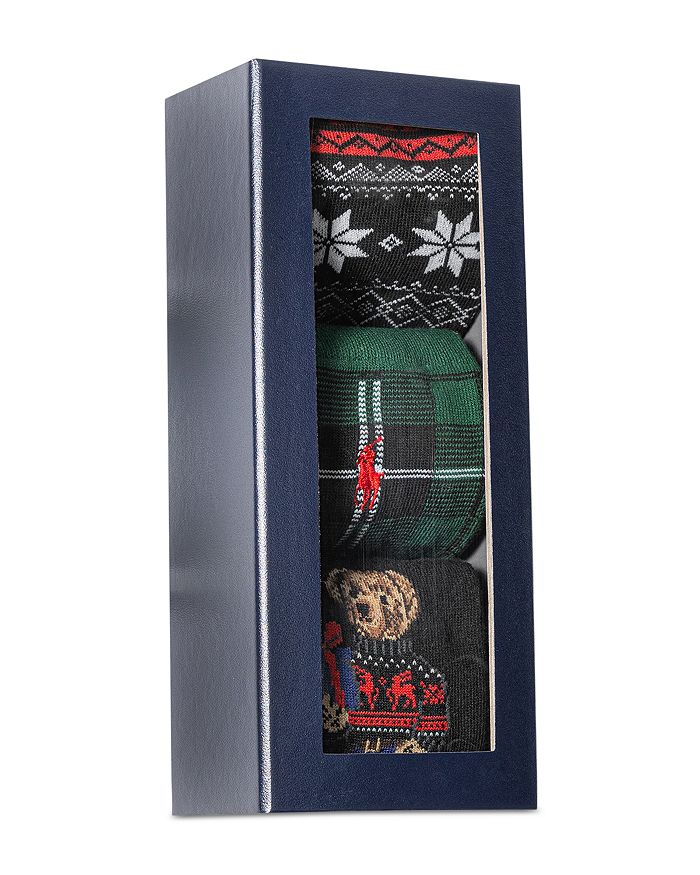 Polo Ralph Lauren Assorted Holiday Socks 3 Pack Gift Box | Bloomingdale's