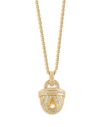 HARAKH Diamond Bell Pendant Necklace in 18K Gold, 0.5 ct. t.w., 18 ...