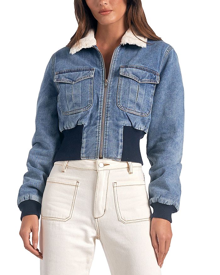 Elan Denim Zip Jacket | Bloomingdale's