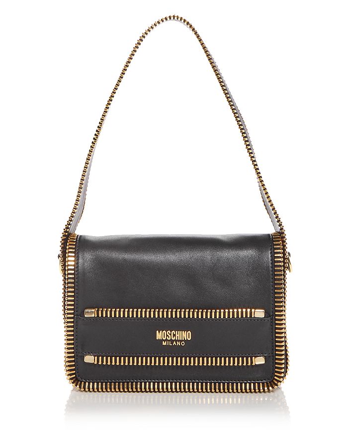 Moschino Rider Leather Shoulder Bag | Bloomingdale's