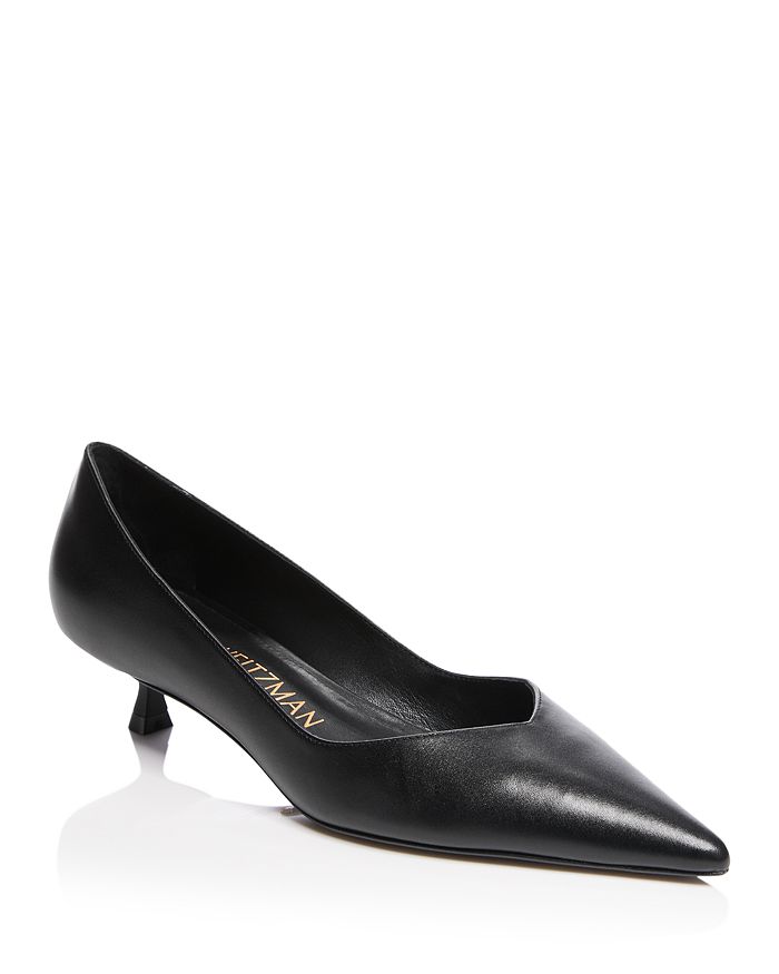 Stuart Weitzman Women's Eva 35 Pointed Toe Pumps | Bloomingdale's