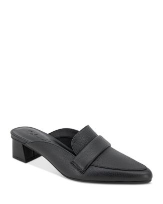 Splendid Women's Loretta Pointed Toe Black Block Heel Mules ...