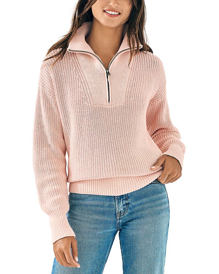 Faherty Sunwashed Half Zip Sweater | Bloomingdale's